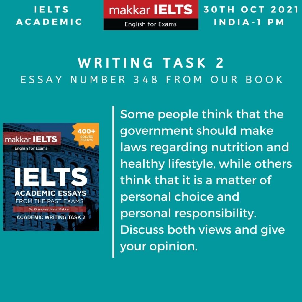 IELTS Academic Essay 30th Oct 2021 India 1 PM MakkarIELTS
